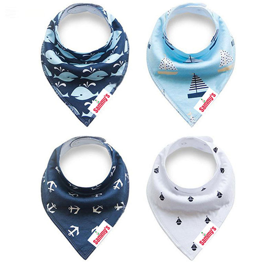 Eazy kids - Bandana Bibs Set of 4 | Jomla.ae