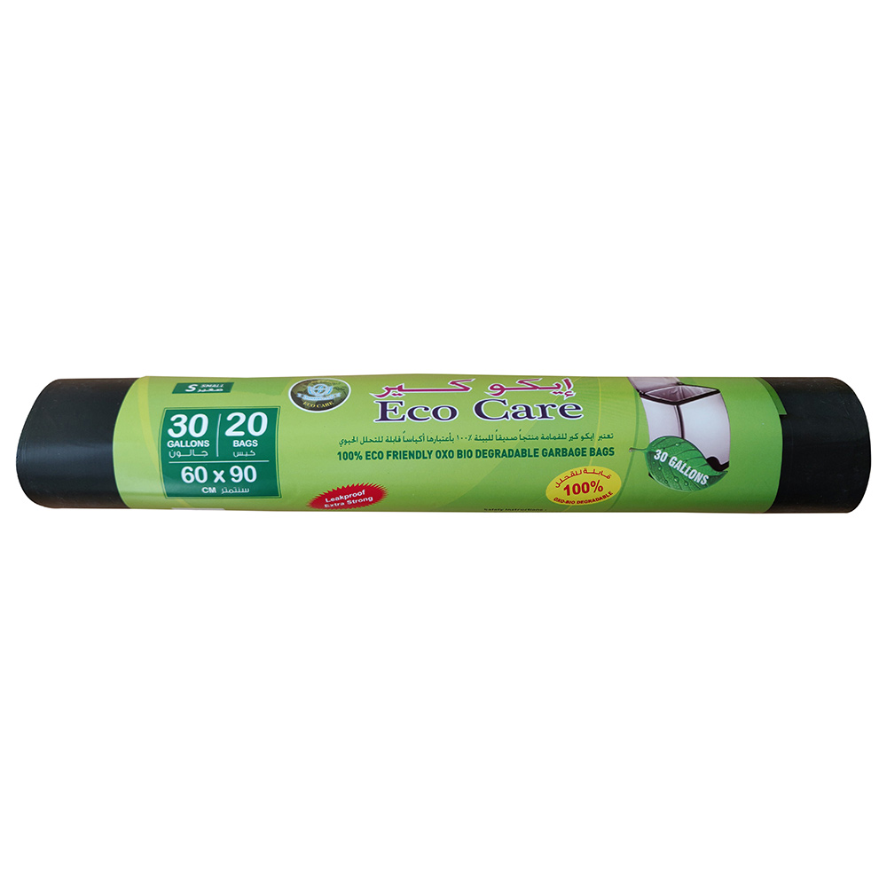 Order Eco Care - Black Garbage Bag Roll - 20 Bags - 30 Gallon Now ...