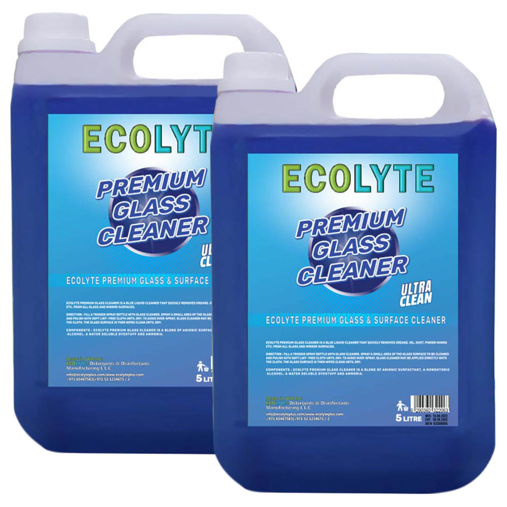 Order Ecolyte+ - Premium Glass Cleaner 5L - Pack of 2 Now! | Jomla.ae