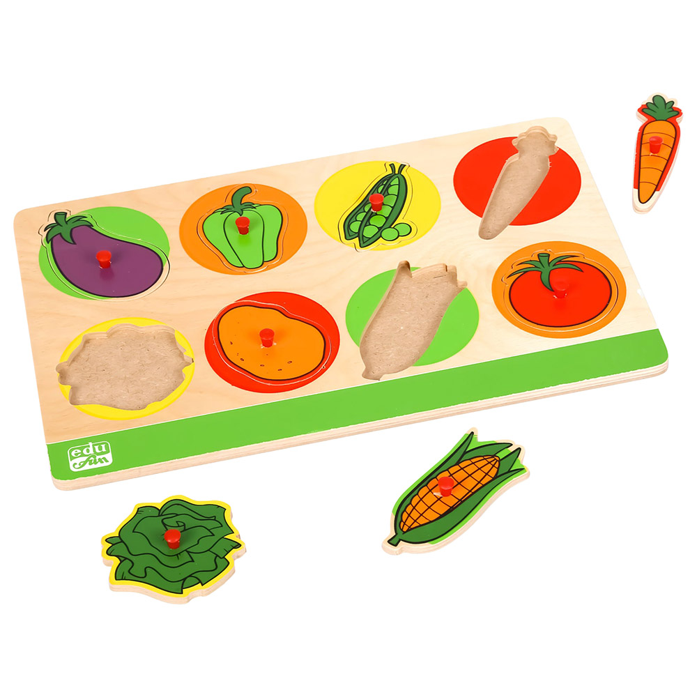 Edu Fun - Insert Boards Puzzle - Vegetables | Jomla.ae