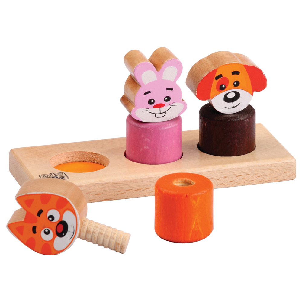 Order Edu Fun - Screw Heads Wooden Animal - A Now! | Jomla.ae