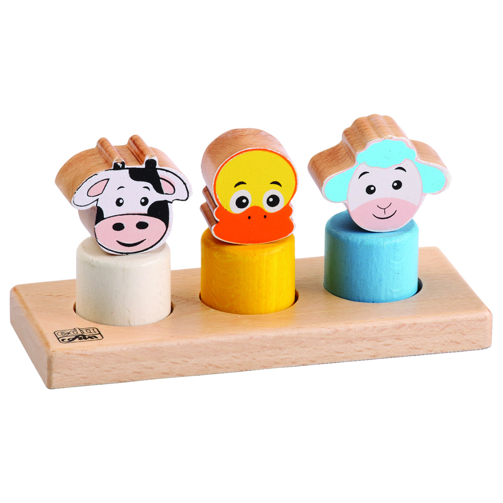 Order Edu Fun - Screw Heads Wooden Animal - B Now! | Jomla.ae