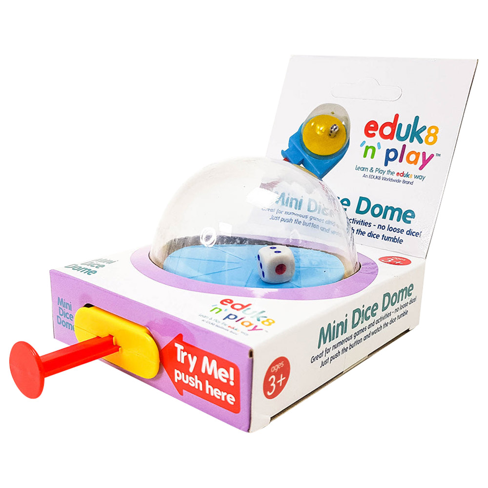 اطلب لعبة قبة النرد المصغرة للاطفال من ايدوك 8 ورلدوايد Eduk8 Worldwide Mini Dice Dome | Jomla.ae