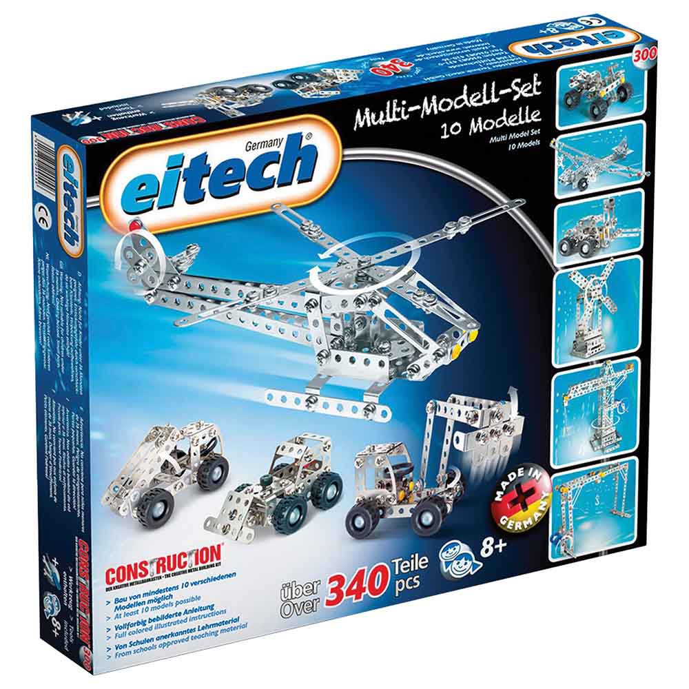 Order Eitech - 10-in-1 Multi-Model Classic Construction Metal Building Kit 340pcs Now! | Jomla.ae