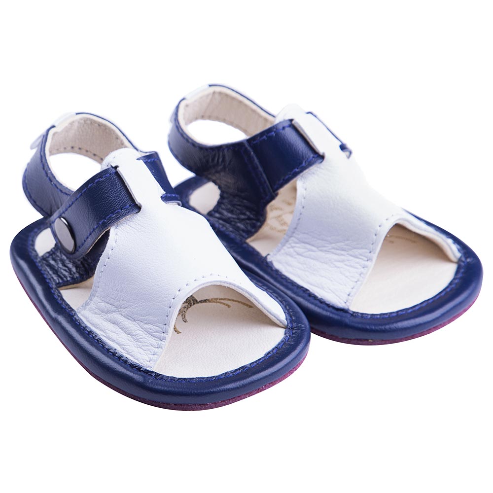 Eli's Boots - Sloane Duo Leather - White & Navy Blue | Jomla.ae