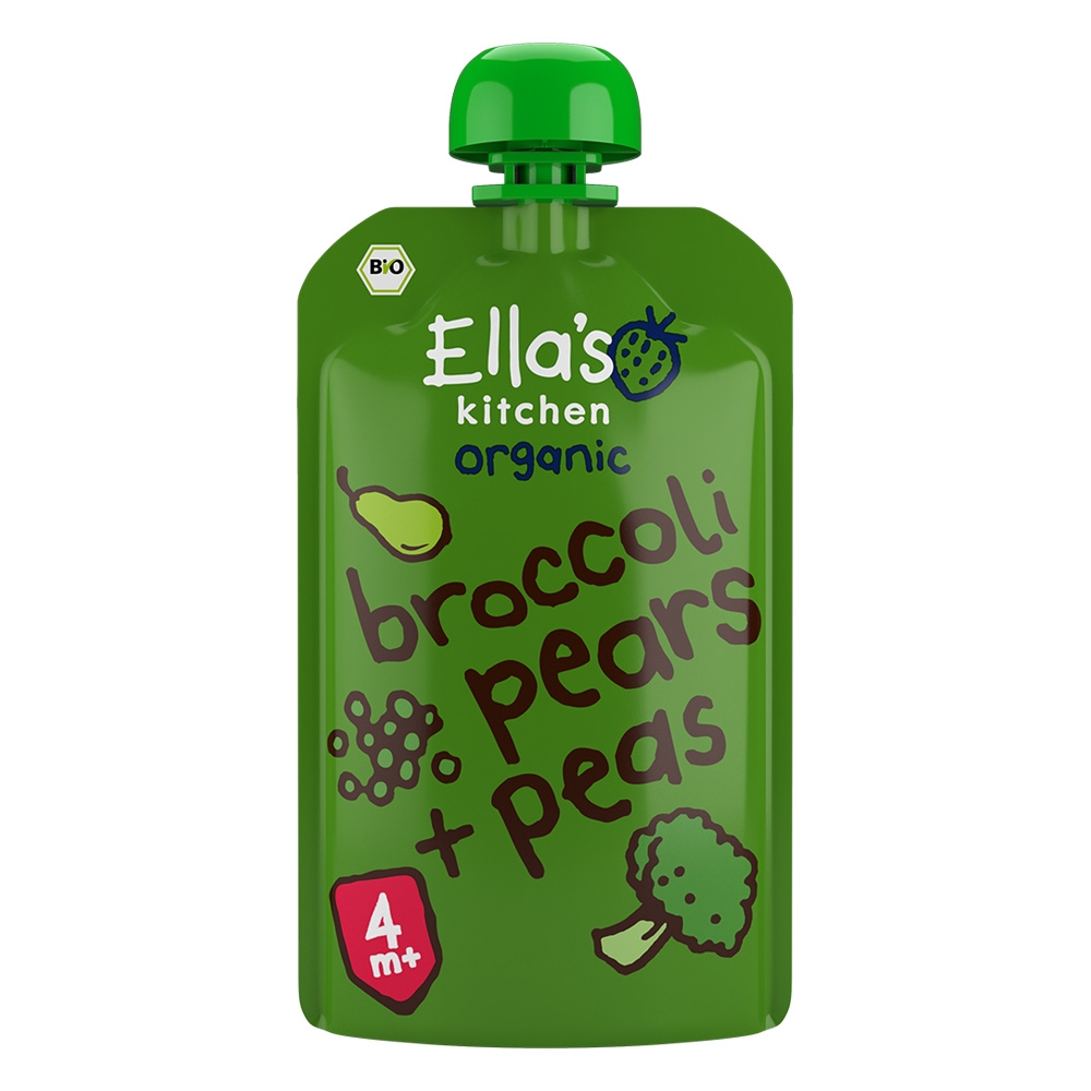 Order Ella's Kitchen - Broccoli Pears + Peas 120g Now! | Jomla.ae