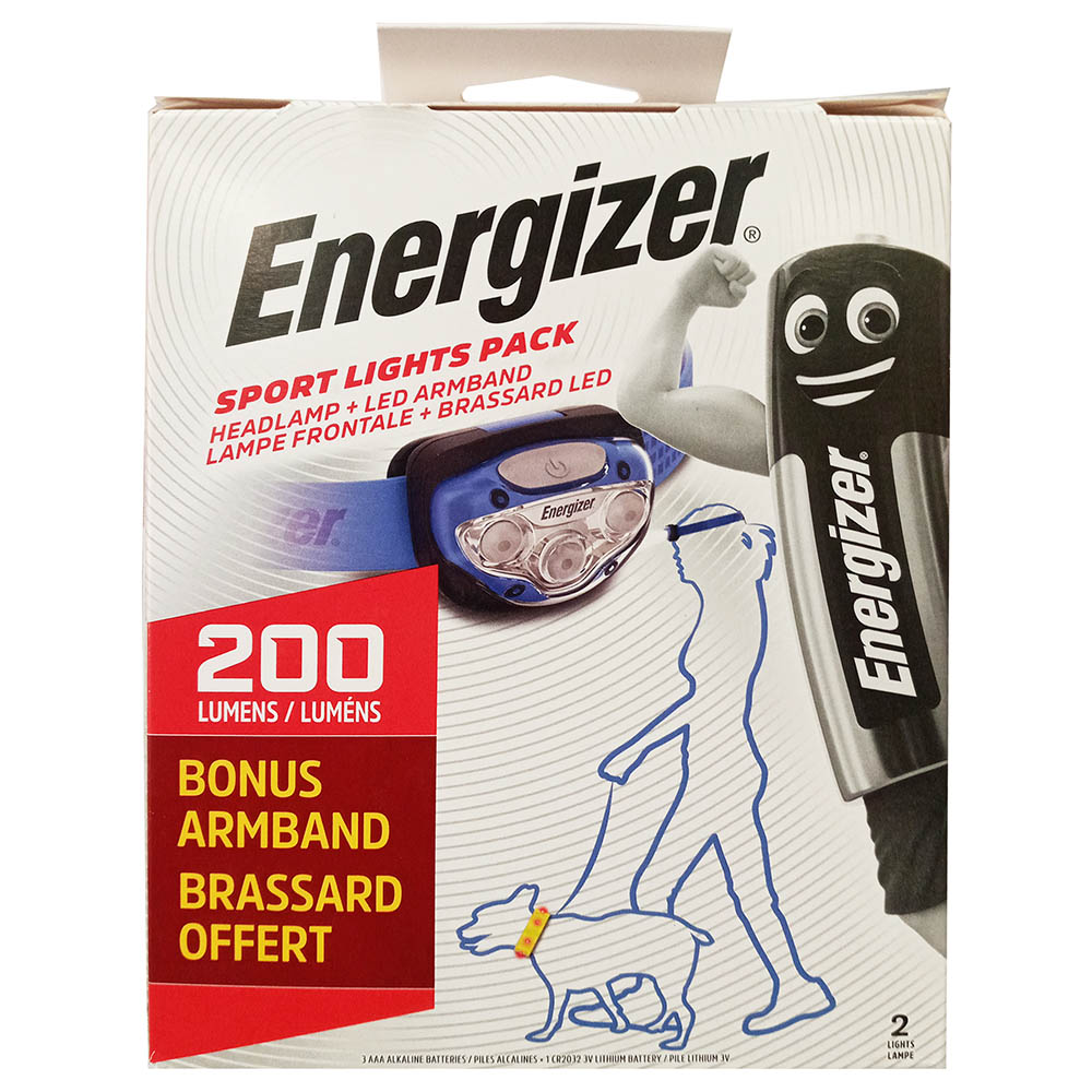 Energizer - Led Headlight Sport Lights Pack - 200 Lumen | Jomla.ae