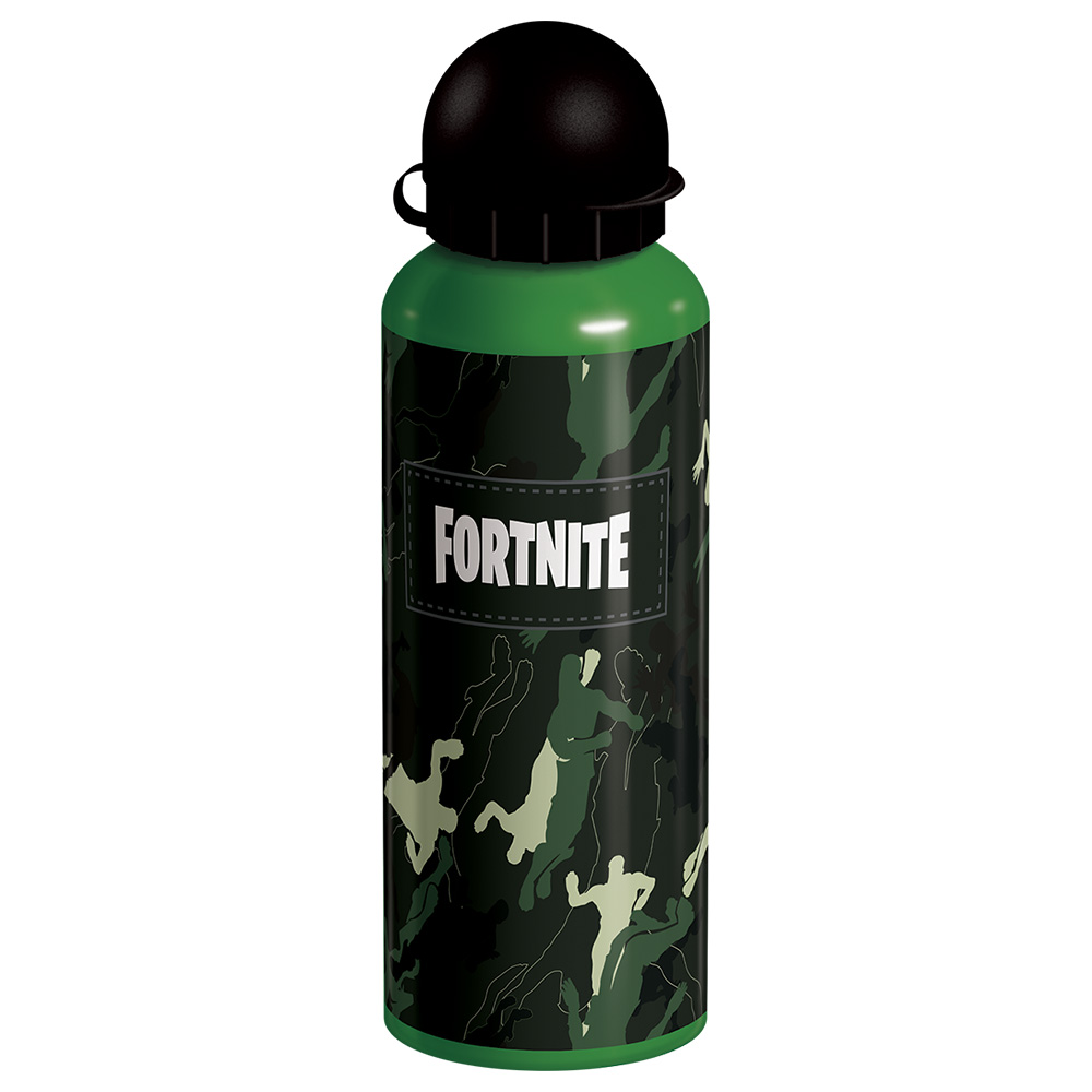 Epic Games - Fortnite - Metal Water Bottle W/Strap - Green | Jomla.ae