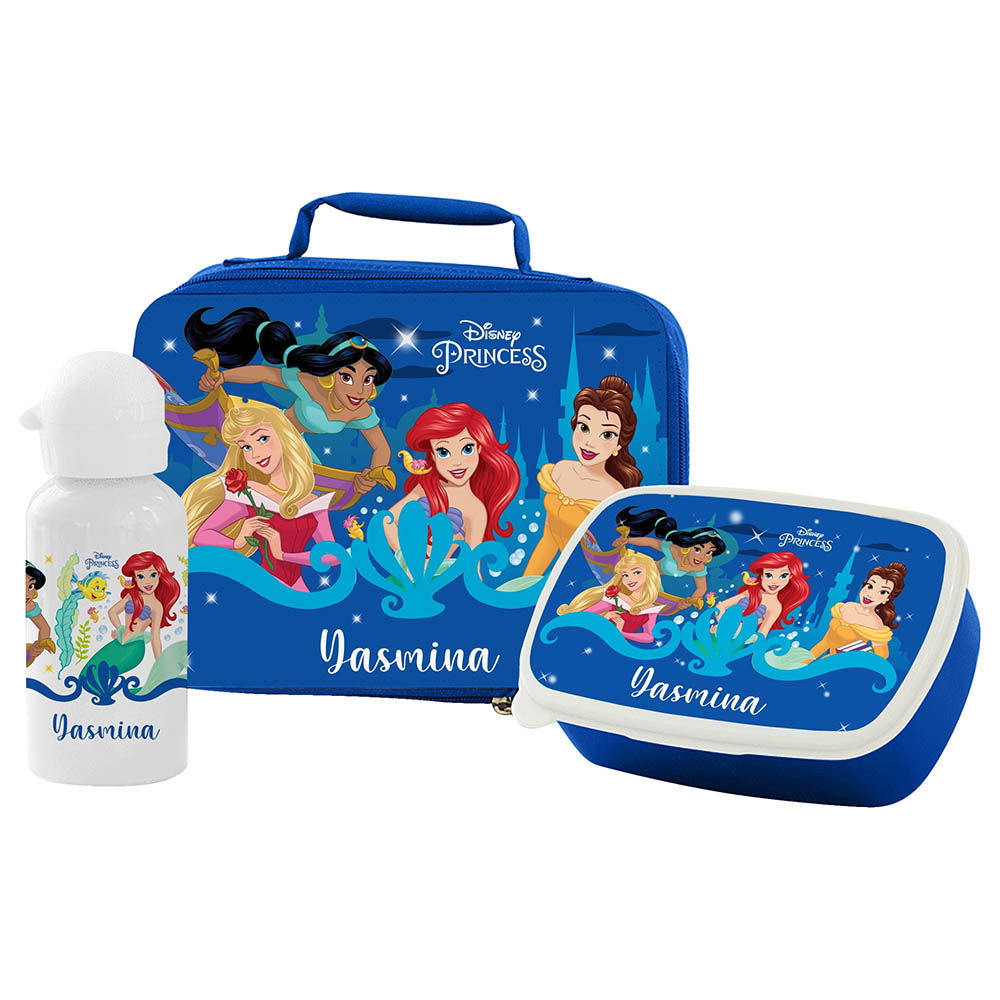 Order Essmak - Disney Princess 2 Lunch Pack 3pcs - Blue Now! | Jomla.ae