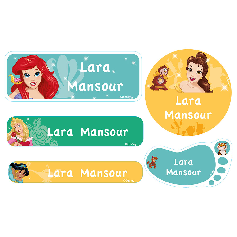 Order Essmak - Disney Princess 2 School Labels - 5pcs Now! | Jomla.ae