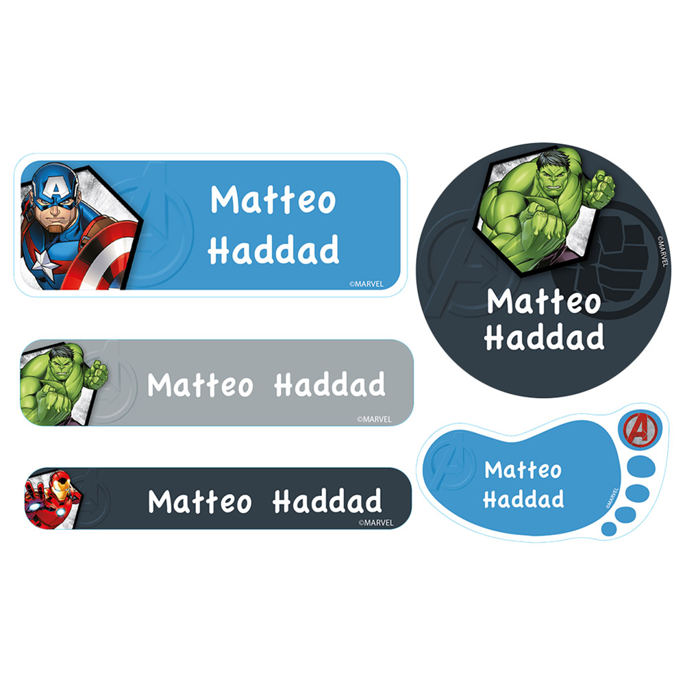 Order Essmak - Marvel Avengers School Labels - 5pcs Now! | Jomla.ae