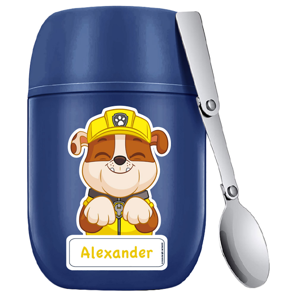 Order Essmak - Paw Patrol Rubble Food Thermos W/ Spoon Now! | Jomla.ae