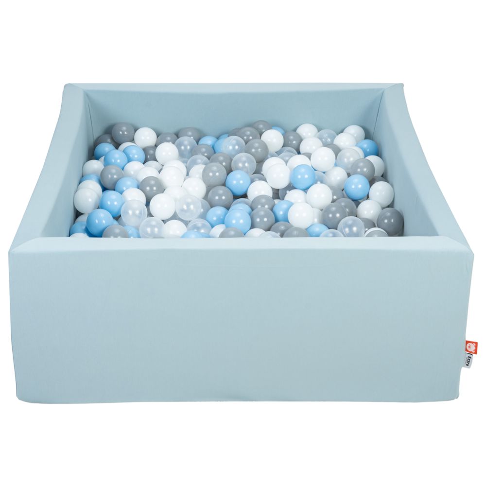 Order Ezzro - Square Ball Pit 120x120x50 w/ 300 Balls - Pale Blue Now ...