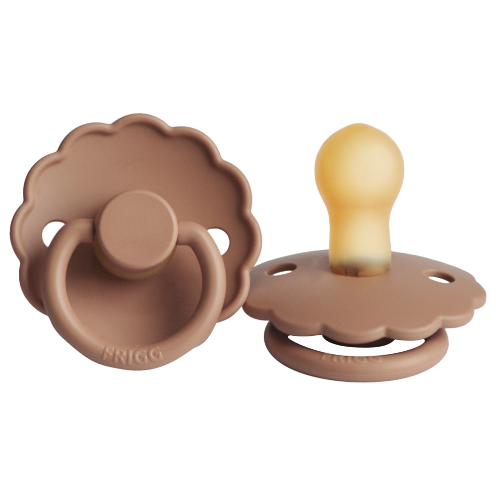 FRIGG - Daisy Latex Pacifier 0-6M S1 - Peach Bronze | Jomla.ae