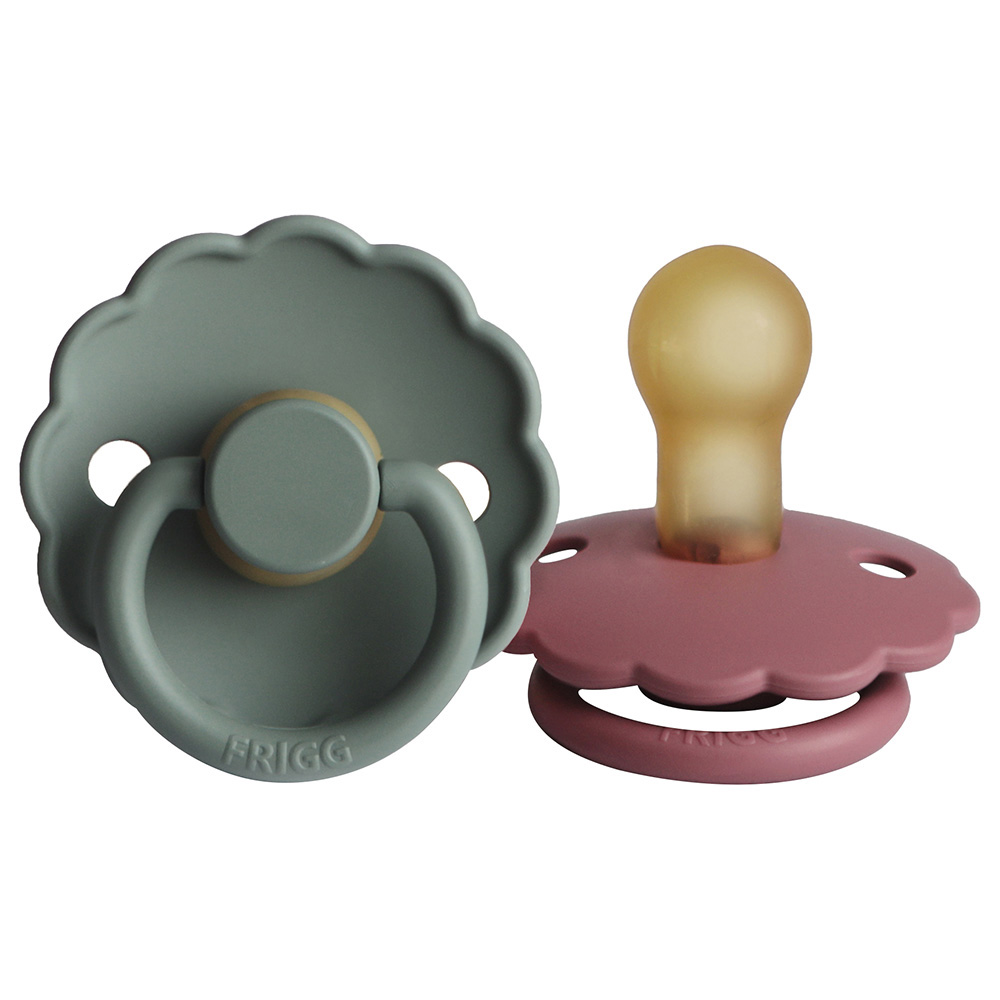 Order FRIGG - Daisy Latex Pacifier 6-18M 2-Pack S2 - Cedar/Lily Pad Now ...
