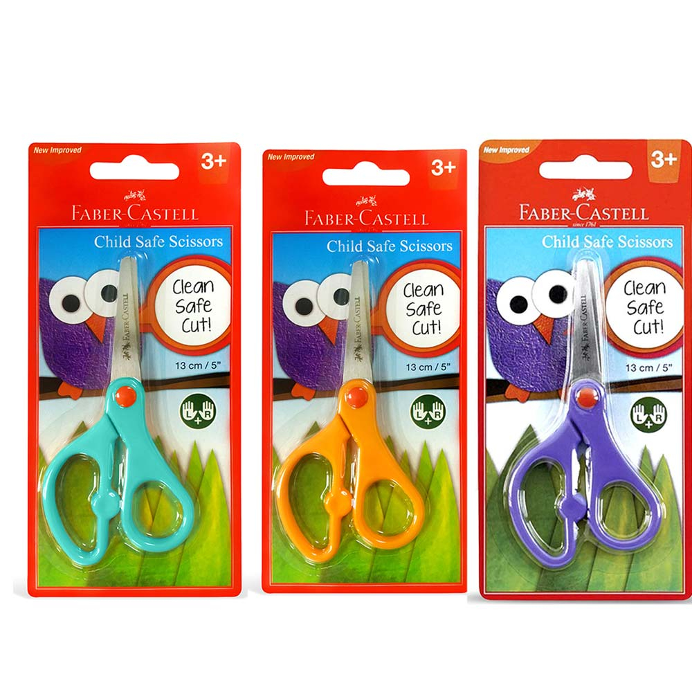 Order Faber-Castell Child Safe Scissor 5", 1pc - Assorted Now! | Jomla.ae