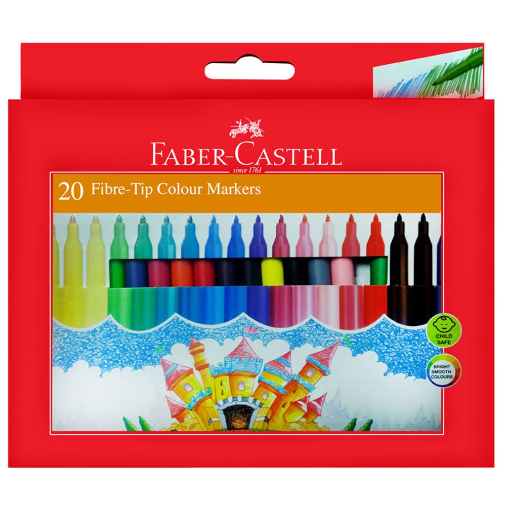 Order Faber-Castell - Fibre Tip Sketch Pen 20 Color Now! | Jomla.ae