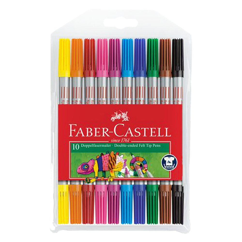 Order Faber-Castell - Plastic Double Ended Felt Tip Pen 10pcs Now ...