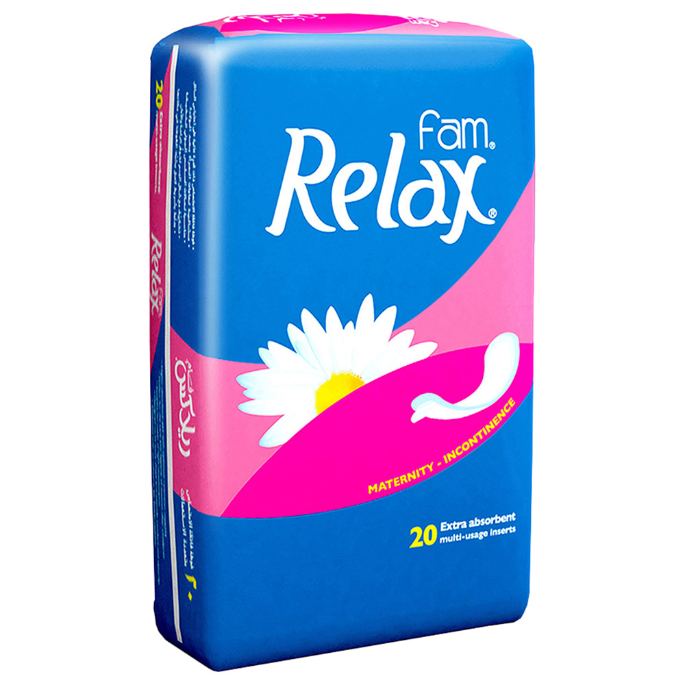 Fam Relax Natural Cotton Feel Maternity Sanitary Pads 20pcs | Jomla.ae