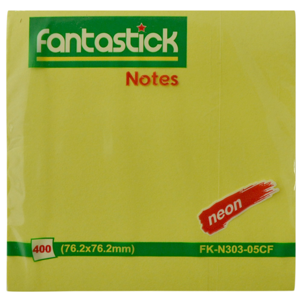 Fantastick - 12 pcs Neon Sticky Notes | Jomla.ae