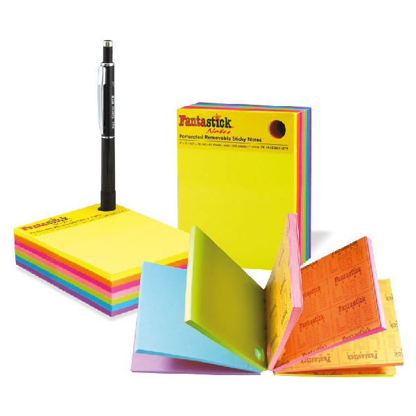 Order Fantastick - Stick Notes 3"x4" - 7 Colors 12pcs Now! | Jomla.ae