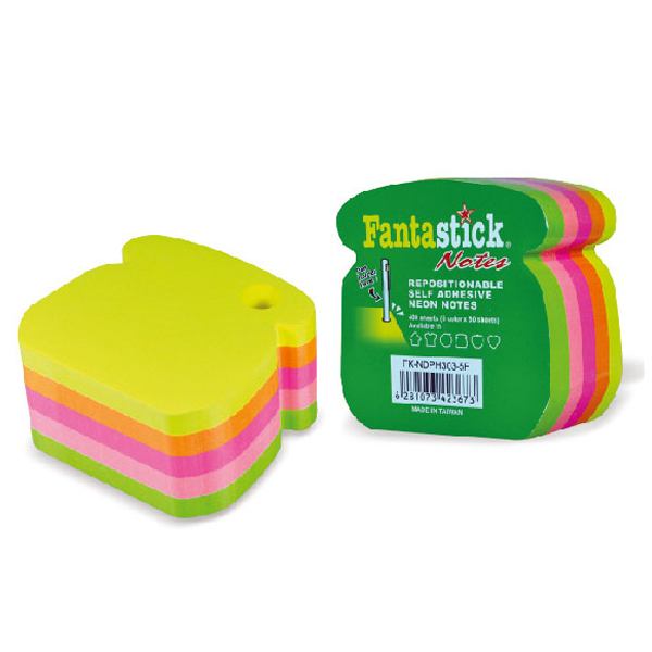 Fantastick - Stick Notes 5 Colors Phone 12pcs | Jomla.ae