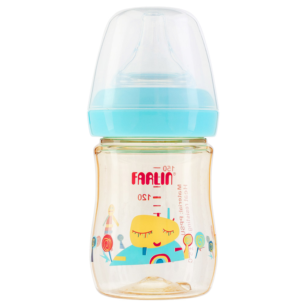 اطلب زجاجة رضاعة PPSU بسعة 150 مل و بلون أزرق من فارلين Farlin Ppsu Feeding Bottle 150cc Blue ...