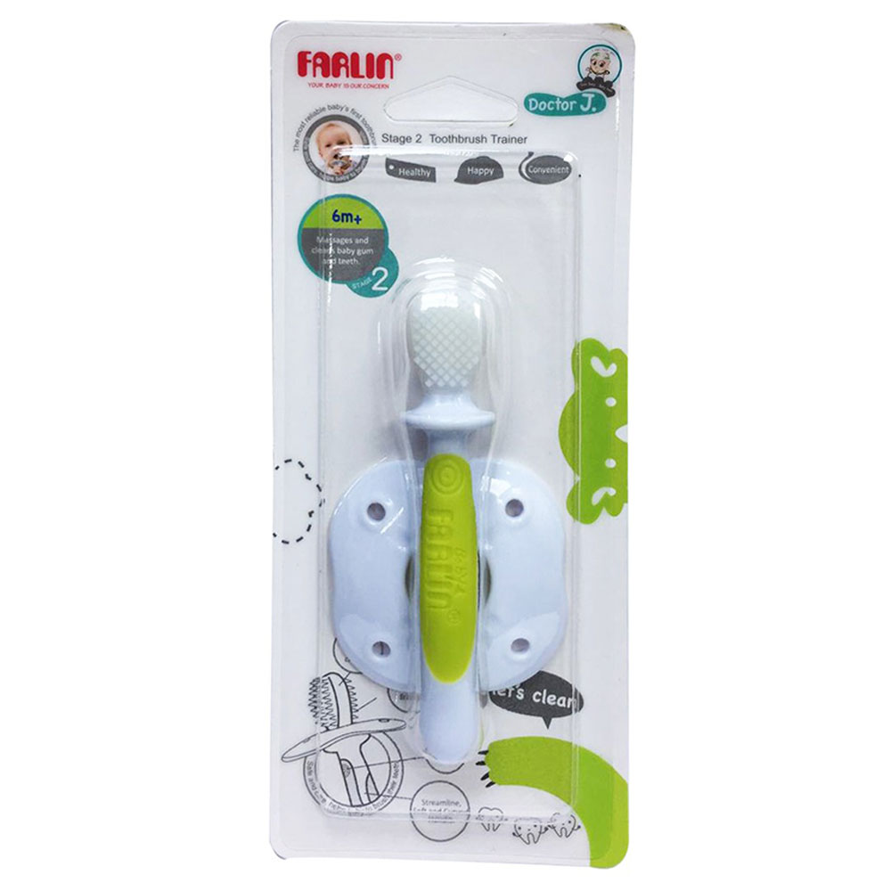 Farlin - Toothbrush Trainer Stage 2 - Green | Jomla.ae