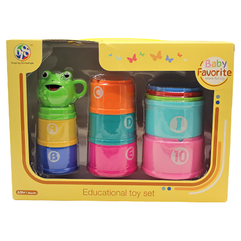Feng Ling SixOneEight - Baby Funny/Bath Stacking Cups - 11pc | Jomla.ae