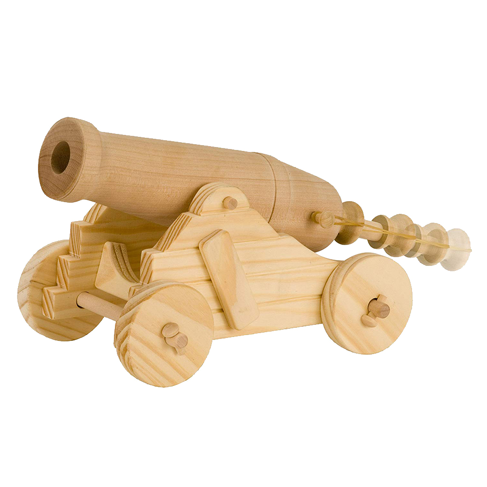 Fiesta Crafts - Wooden Cannon Craft Kit 26pcs | Jomla.ae