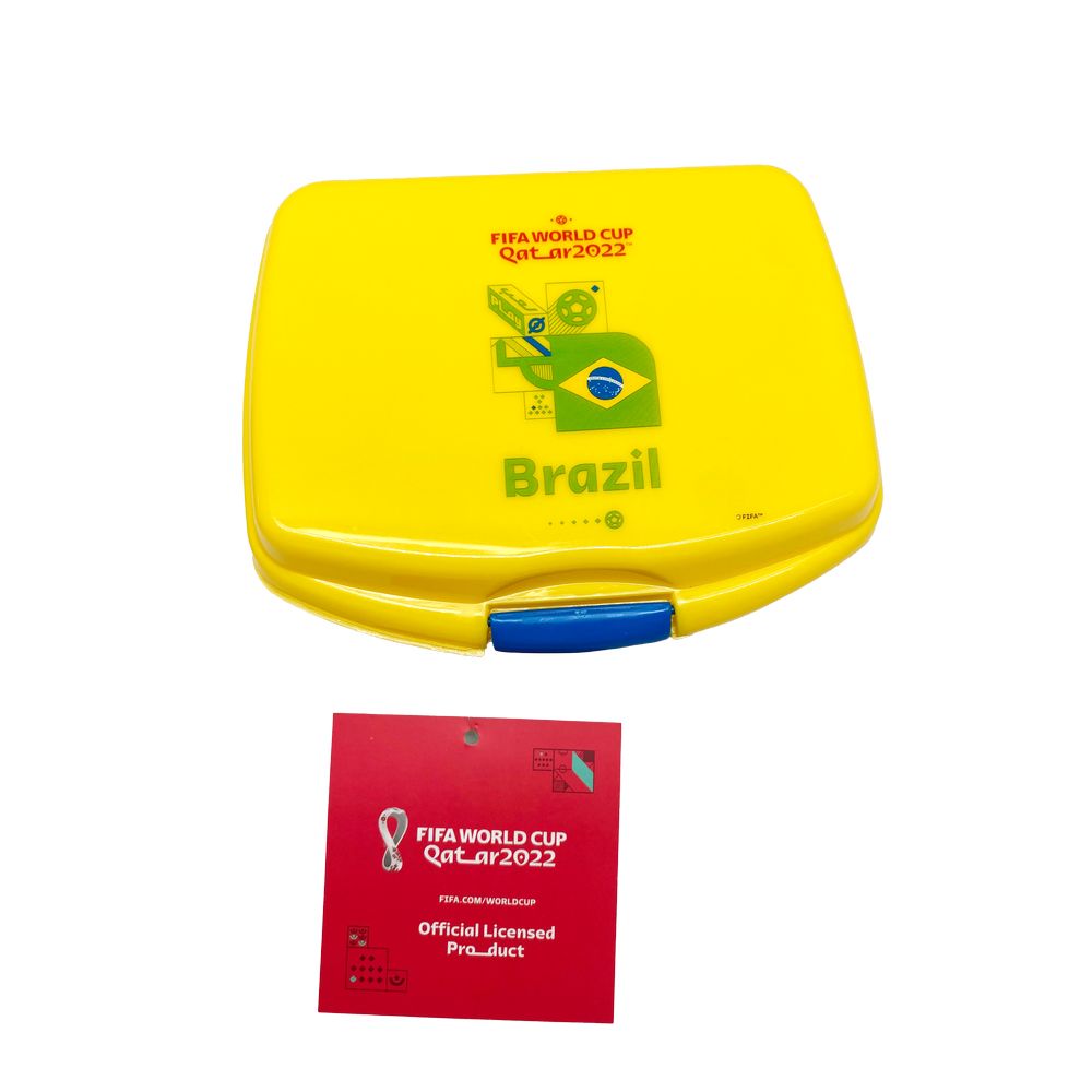 Fifa - 2022 Country Plastic Lunch Box 500ml - Brazil | Jomla.ae