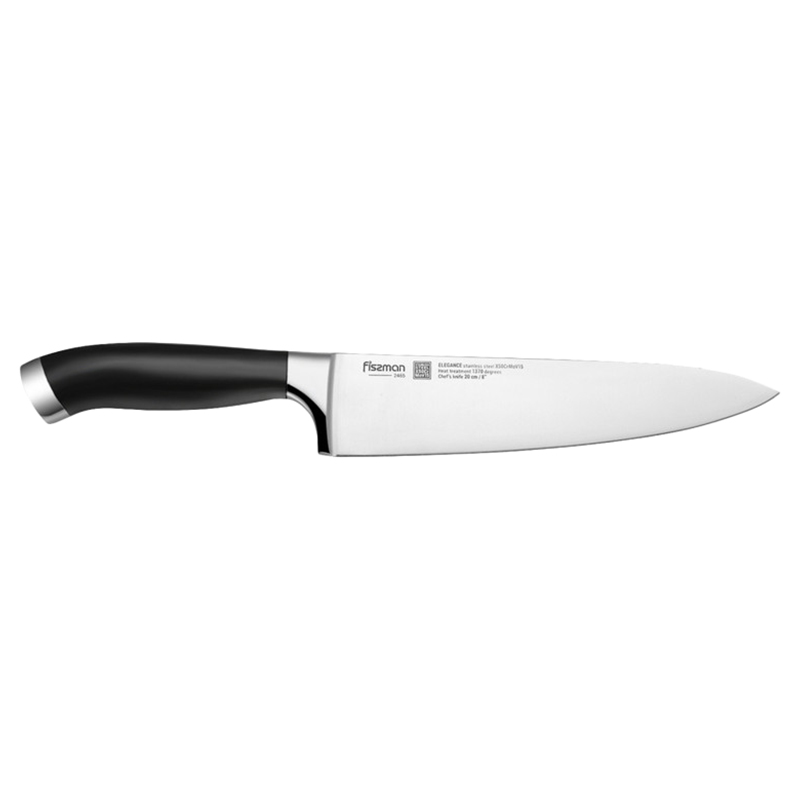 Fissman - Chef'S Knife Elegance - Silver/Black | Jomla.ae
