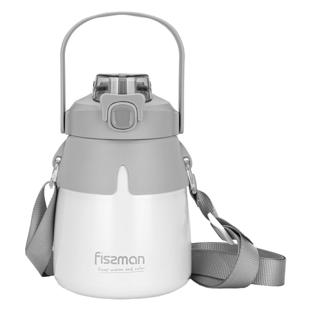 Fissman - Double Wall Vacuum Flask - 800Ml - Gray | Jomla.ae