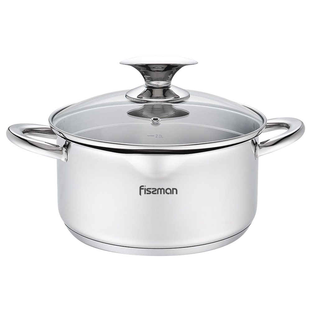 Fissman - Stainless Steel Stockpot Elegance - 24x12.5cm - 5.6 L | Jomla.ae