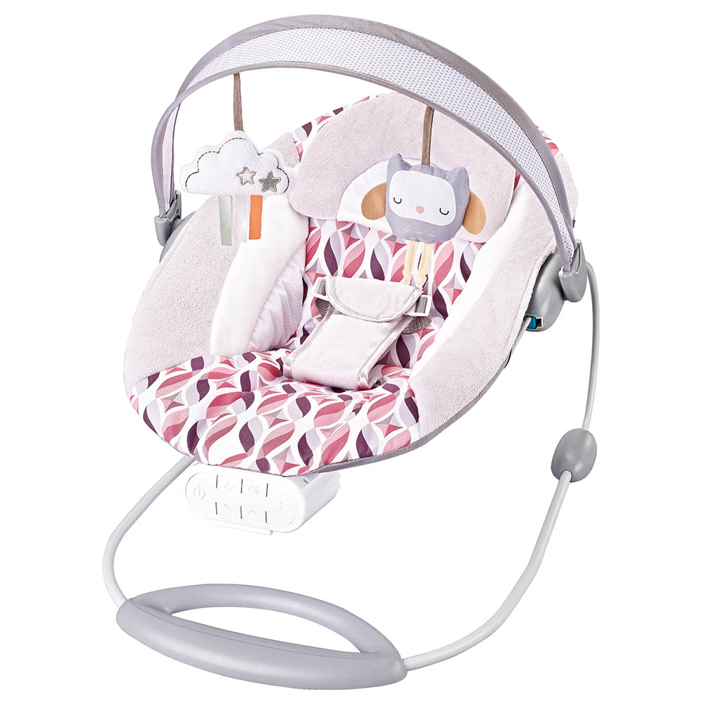 اطلب كرسي هزاز للأطفال حديثي الولادة قابل للتعديل وردي فيتش بيبي Fitch ...