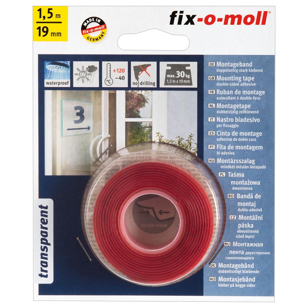 Fix-o-Moll Mounting Tape Transparent | Jomla.ae