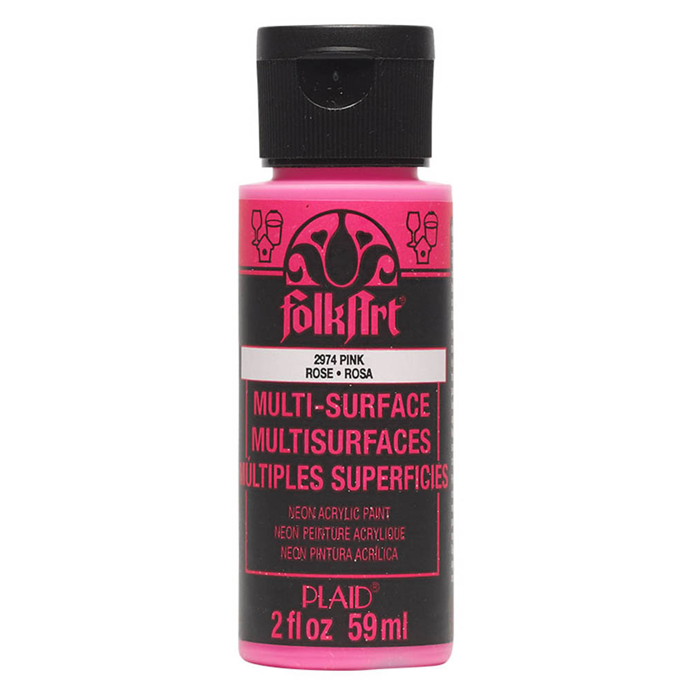 Order FolkArt - Multi-Surface Neon Glow Paint - Pink Now! | Jomla.ae