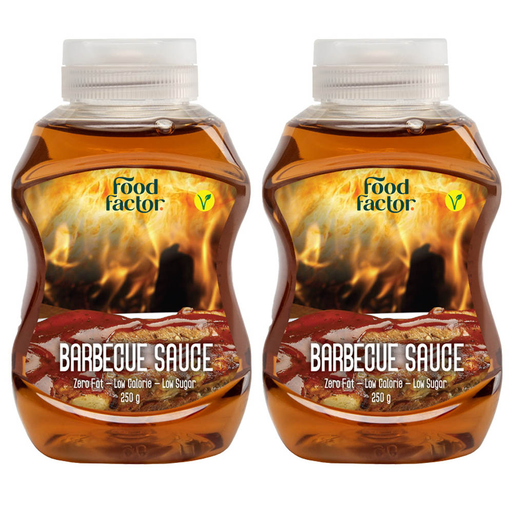 Food Factor - Low Sugar & Zero Fat Barbeque Sauce 250g - Pack of 2 ...