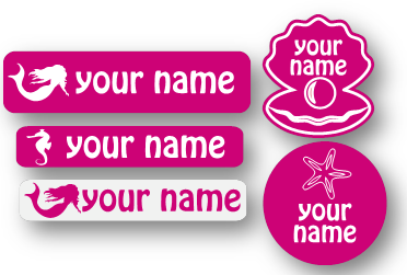 Forget Me Not - School Labels Mermaid Magic- Magenta | Jomla.ae
