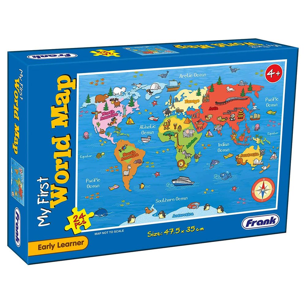 Order Frank - My First World Map Puzzle 24pcs Now! | Jomla.ae