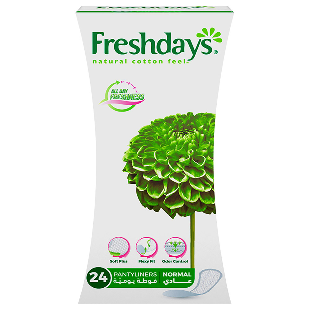Order Freshdays - Daily Liners Normal - 24 Pads Now! | Jomla.ae