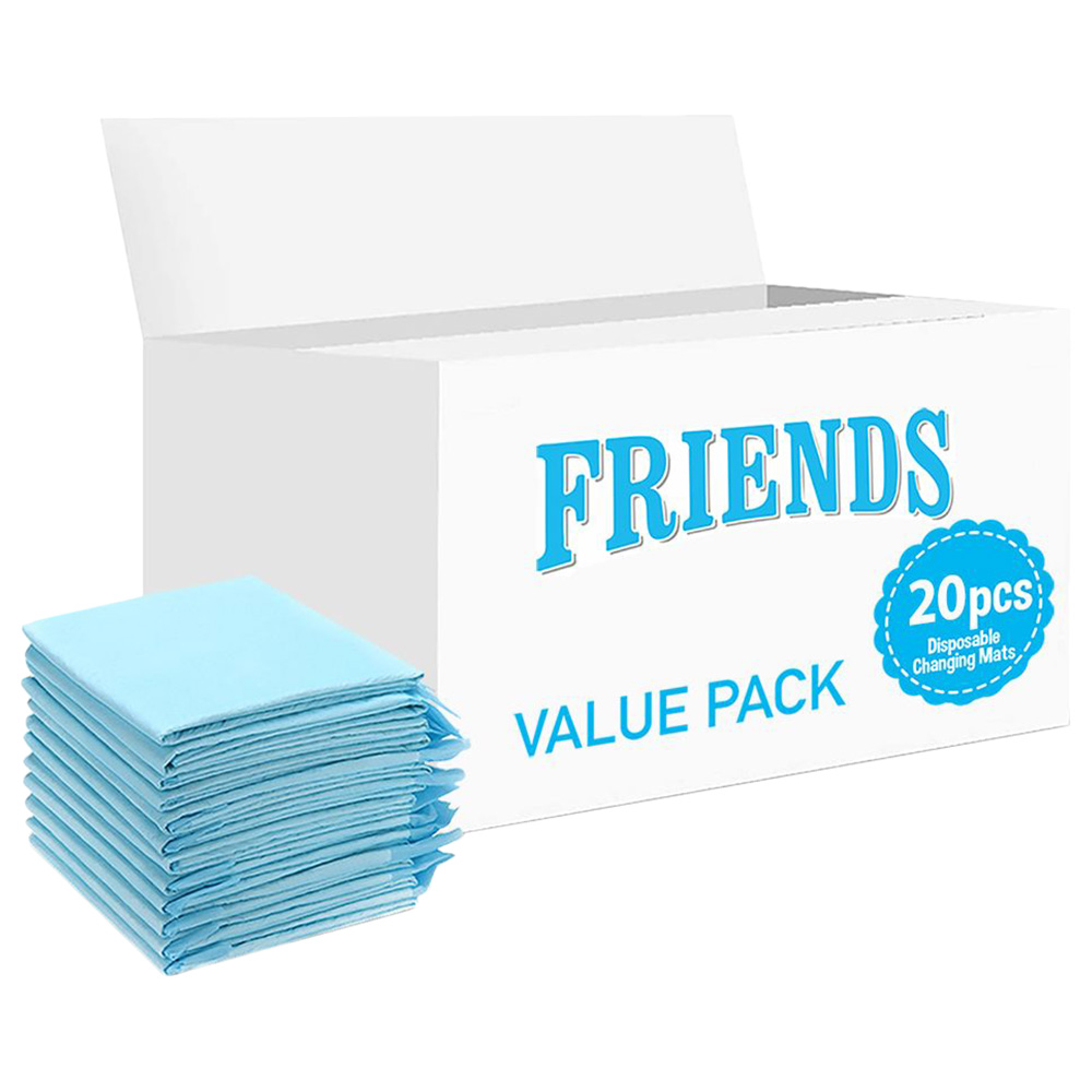 Friends - Disposable Changing Mats - 20pcs - Blue | Jomla.ae