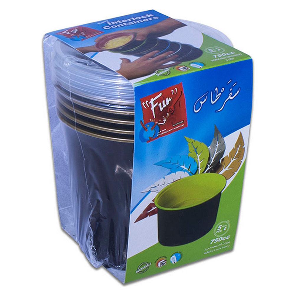 Order Fun - Indispensable Interlock Round Container With Screw Base 750 ...