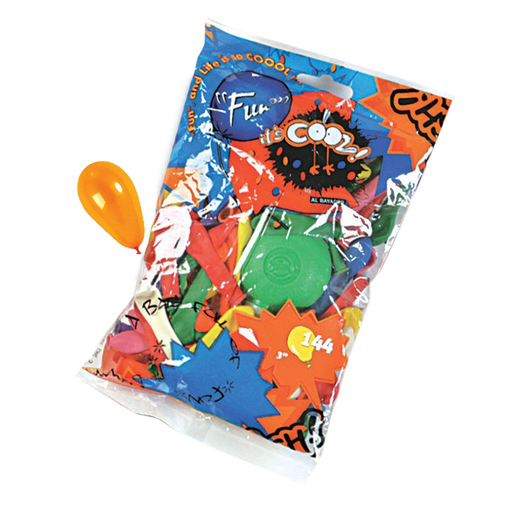 Fun - Its Cool Assorted Colors Balloons Standard 3 Inch Pack Of 144 ...