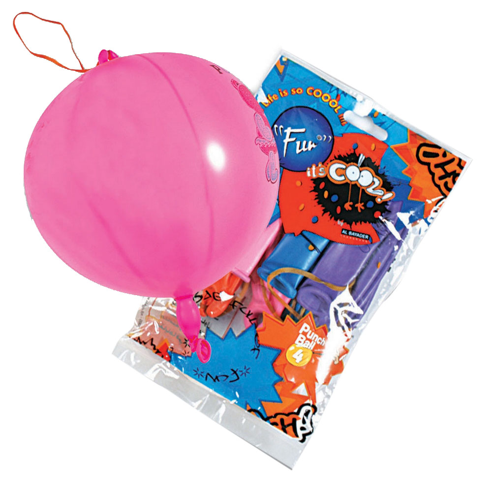 Fun - Its Cool Punch-Ball Balloons 4 Inch Pack Of 4 | Jomla.ae