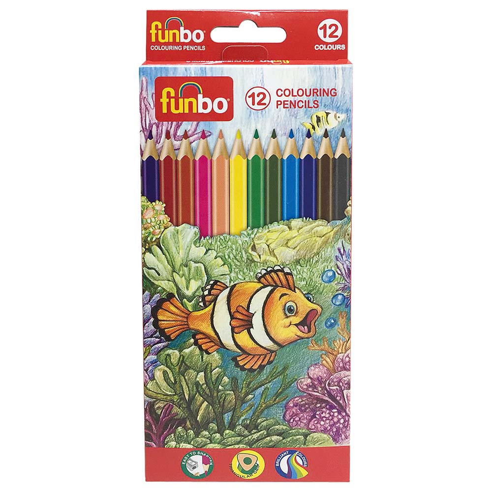 Order Funbo - Set of 12 Colouring Pencils Now! | Jomla.ae