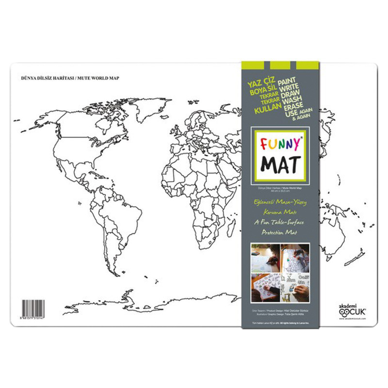Order Funny Mat - Mute World Map Now! | Jomla.ae