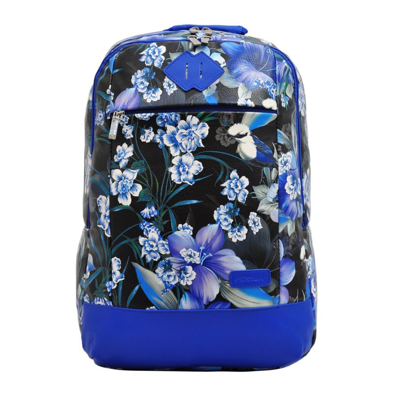Fusion - Romantic Backpack 18" - Blue & Black | Jomla.ae