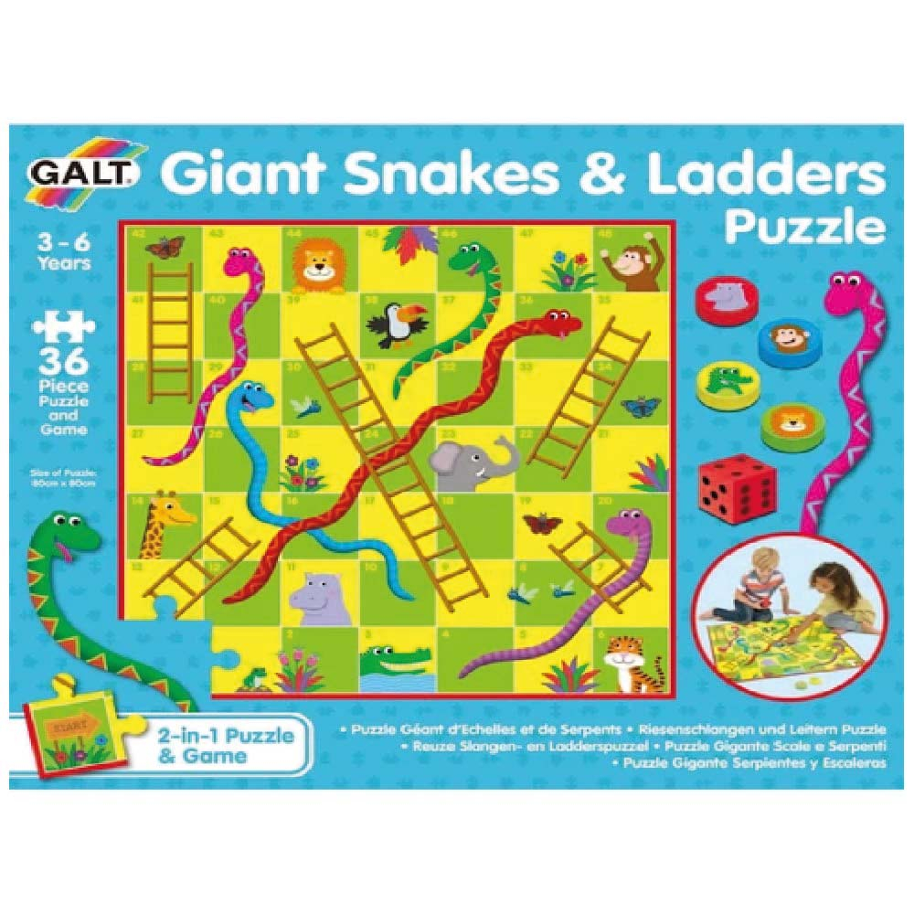 Order Galt Toys - Giant Snakes & Ladders Floor Puzzle Now! | Jomla.ae