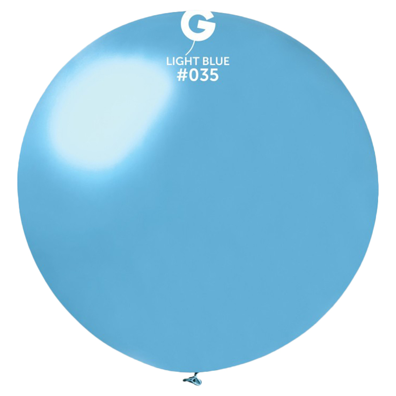 Order Gemar - Light Blue Metallic Balloon - 31-inch Now! | Jomla.ae